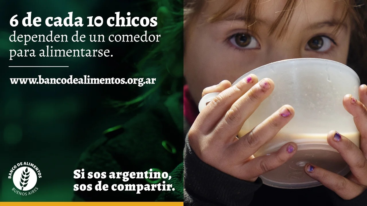 El Banco de Alimentos Buenos Aires lanza la campaña “Compartir” para combatir el hambre infantil ...